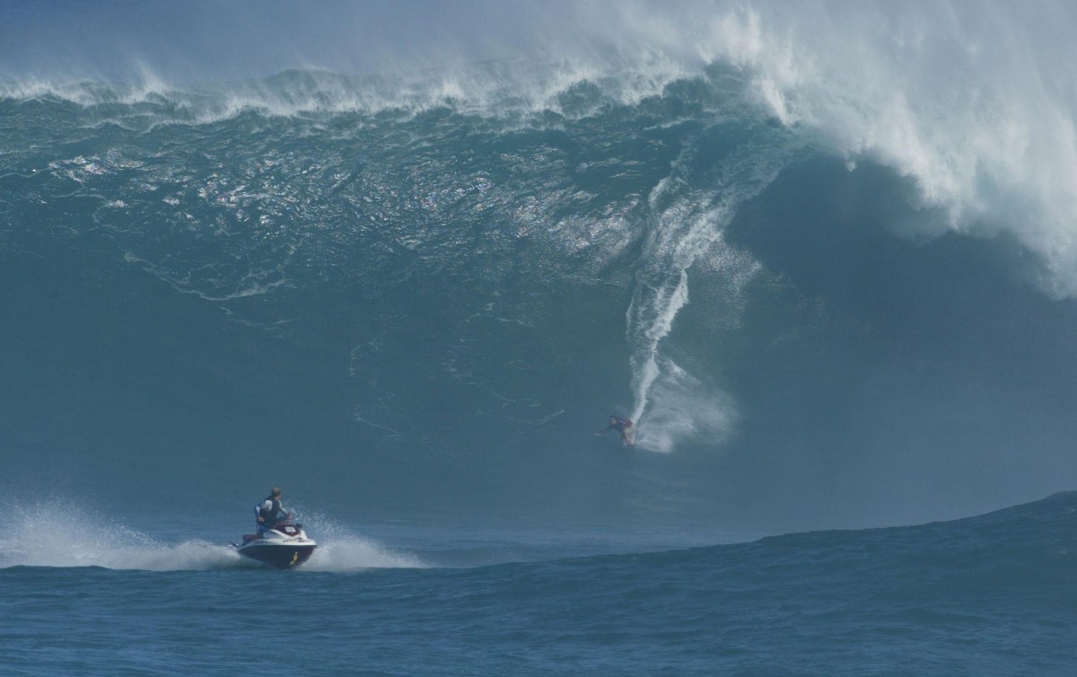 Big Wave Surfing Jaws Beach Kahului Hawaii USA