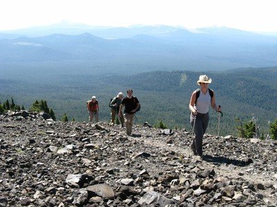 Mountain Climbing Mount Bailey Diamond Lake Oregon USA