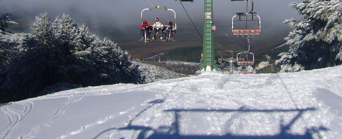 Alpine skiing La Pinilla Segovia Castilla y Leon Spain