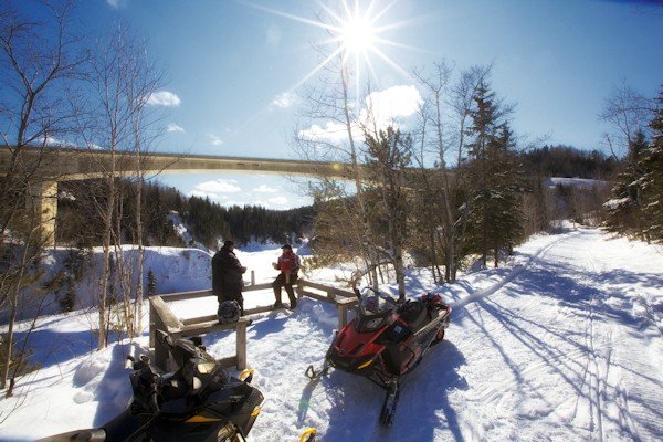 Snowmobiling Centre de plein air Cap Chat Cap Chat Quebec Canada
