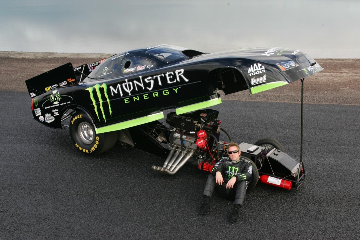 Drag racing Santa Pod Raceway Podington East England United Kingdom