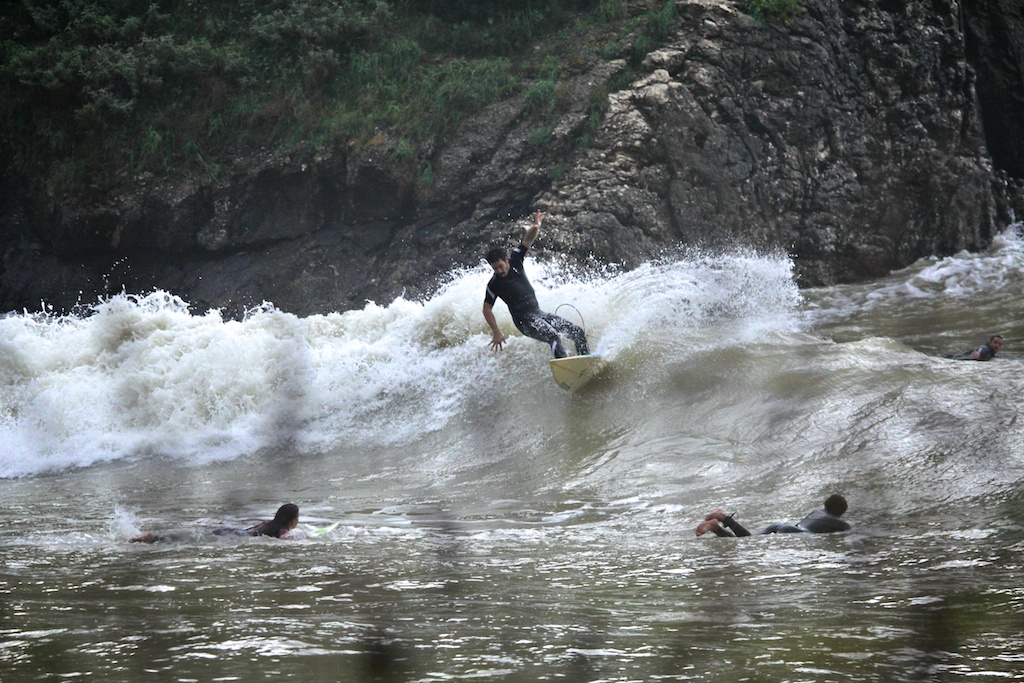 Surfing Kastro Point Parga Epirus Region Greece