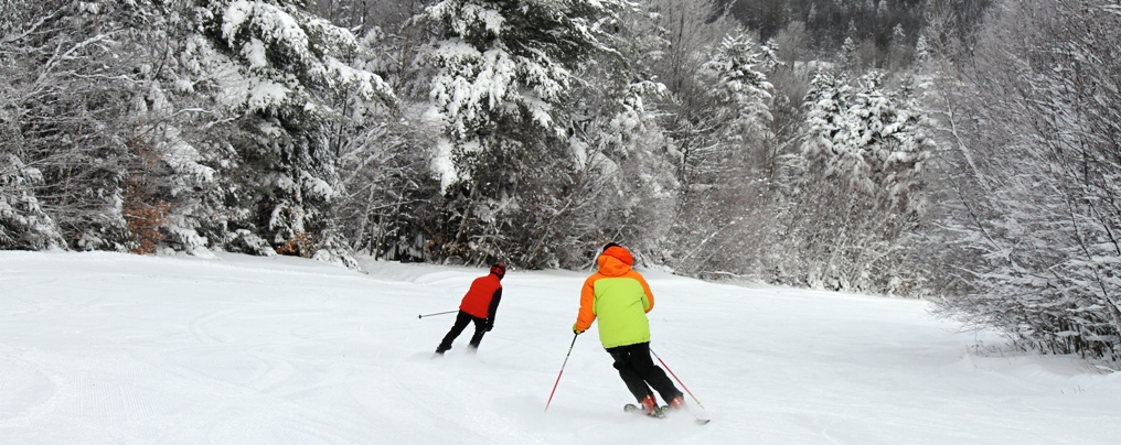 Alpine skiing Titus Mountain Malone New York USA