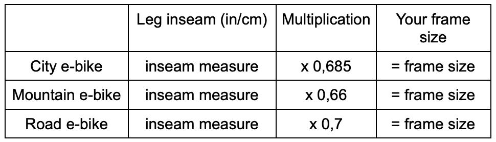 What Size Of Electric Bike Do I Need?